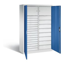 C+P Werkzeugschrank Acurado, H1950xB1200xT500mm, Front Enzianblau, Korpus Lichtgrau (8931-302) ; C + P Möbelsysteme (8931-302|S10042)