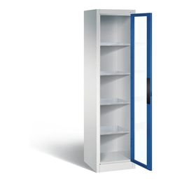 C+P Werkzeugschrank Acurado, H1950xB502xT500mm, Front Enzianblau, Korpus Lichtgrau (8901-055) ; C + P Möbelsysteme (8901-055|S10046)