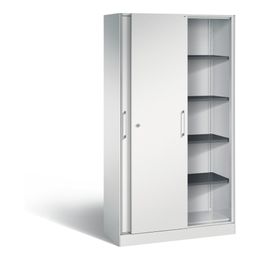 C+P Schiebet&uuml;renschrank Asisto, H1980xB1000xT435mm, Front Lichtgrau, Korpus Lichtgrau (142002-000) ; C + P M&ouml;belsysteme (142002-000|S10030)