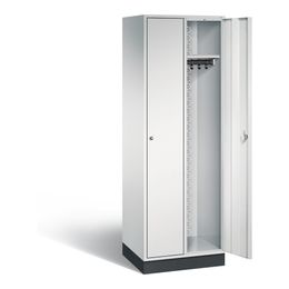 C+P Garderobenschrank Intro, H1950xB620xT490mm, Front Lichtgrau, Korpus Lichtgrau (8170-201) ; C + P M&ouml;belsysteme (8170-201|S10004)