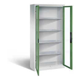 C+P Werkzeugschrank Acurado, H1950xB930xT400mm, Front Resedagrün, Korpus Lichtgrau (8920-055) ; C + P Möbelsysteme (8920-055|S10113)