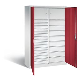 C+P Werkzeugschrank Acurado, H1950xB1200xT500mm, Front Rubinrot, Korpus Lichtgrau (8931-302) ; C + P Möbelsysteme (8931-302|S10038)