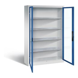 C+P Werkzeugschrank Acurado, H1950xB1200xT400mm, Front Enzianblau, Korpus Lichtgrau (8930-055) ; C + P Möbelsysteme (8930-055|S10093)