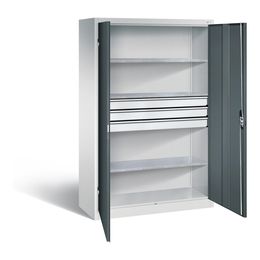 C+P Werkzeugschrank Acurado, H1950xB1200xT500mm, Front Anthrazitgrau, Korpus Lichtgrau (8931-5030) ; C + P Möbelsysteme (8931-5030|S10087)