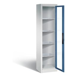 C+P Werkzeugschrank Acurado, H1950xB502xT400mm, Front Fernblau, Korpus Lichtgrau (8900-055) ; C + P Möbelsysteme (8900-055|S10034)