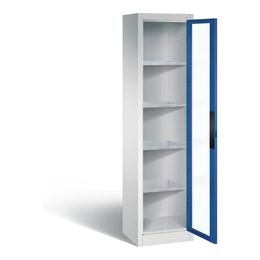 C+P Werkzeugschrank Acurado, H1950xB502xT400mm, Front Enzianblau, Korpus Lichtgrau (8900-055) ; C + P Möbelsysteme (8900-055|S10036)