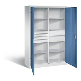 C+P Werkzeugschrank Acurado, H1950xB1200xT500mm, Front Fernblau, Korpus Lichtgrau (8931-3041) ; C + P Möbelsysteme (8931-3041|S10194)