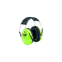 Kapselgehörschutz H510AK EN 352 SNR 27 dB Kopfbügel neongrün f.Kinder 3M (7100141471)
