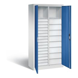 C+P Werkzeugschrank Acurado, H1950xB930xT500mm, Front Enzianblau, Korpus Lichtgrau (8921-303) ; C + P Möbelsysteme (8921-303|S10038)