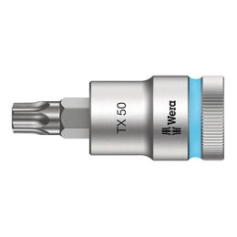 Wera 8767 C HF TORX Zyklop Bitnuss mit 1/2"-Antrieb mit Haltefunktion, TX 50 x 60 mm (05003836001)