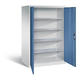 C+P Werkzeugschrank Acurado, H1950xB1200xT800mm, Front Fernblau, Korpus Lichtgrau (8934-00) ; C + P Möbelsysteme (8934-00|S10214)