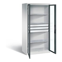 C+P Werkzeugschrank Acurado, H1950xB930xT600mm, Front Anthrazitgrau, Korpus Lichtgrau (8922-5530) ; C + P Möbelsysteme (8922-5530|S10055)