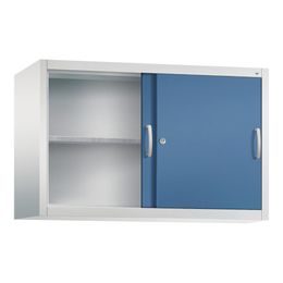 C+P Aufsatzschrank Acurado, H790xB1200xT400mm, Front Fernblau, Korpus Lichtgrau (2045-09) ; C + P Möbelsysteme (2045-09|S10051)