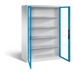 C+P Werkzeugschrank Acurado, H1950xB1200xT600mm, Front Lichtblau, Korpus Lichtgrau (8932-055) ; C + P Möbelsysteme (8932-055|S10132)