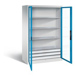 C+P Werkzeugschrank Acurado, H1950xB1200xT600mm, Front Lichtblau, Korpus Lichtgrau (8932-553) ; C + P Möbelsysteme (8932-553|S10049)