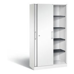 C+P Schiebet&uuml;renschrank Asisto, H1980xB1000xT435mm, Front Verkehrswei&szlig;, Korpus Verkehrswei&szlig; (142002-000) ; C + P M&ouml;belsysteme (142002-000|S10155)
