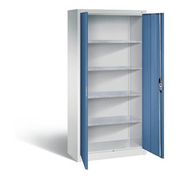 C+P Werkzeugschrank Acurado, H1950xB930xT400mm, Front Fernblau, Korpus Lichtgrau (8920-00) ; C + P Möbelsysteme (8920-00|S11110)