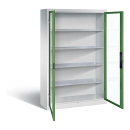 C+P Werkzeugschrank Acurado, H1950xB1200xT400mm, Front Resedagrün, Korpus Lichtgrau (8930-055) ; C + P Möbelsysteme (8930-055|S10094)