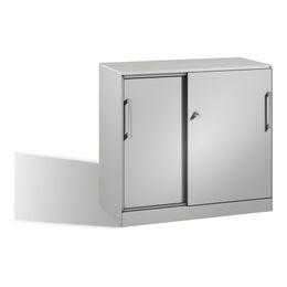 C+P Sideboard mit Schiebet&uuml;ren Asisto, H915xB1000xT435mm, Front Lichtgrau, Korpus Lichtgrau ; C + P M&ouml;belsysteme (142052-000|S10026)