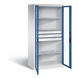 C+P Werkzeugschrank Acurado, H1950xB930xT600mm, Front Enzianblau, Korpus Lichtgrau (8922-5530) ; C + P Möbelsysteme (8922-5530|S10050)