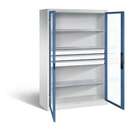 C+P Werkzeugschrank Acurado, H1950xB1200xT500mm, Front Fernblau, Korpus Lichtgrau (8931-5530) ; C + P Möbelsysteme (8931-5530|S10094)
