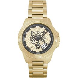 Plein Sport Analog Watch 'Touchdown' male Gold size One Size