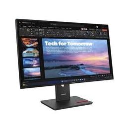 Lenovo ThinkVision T27QD-40, LED-Monitor 68.6 cm (27 Zoll), schwarz, QHD, IPS, DP, HDMI, USB-C, USB-Hub, 120Hz Panel