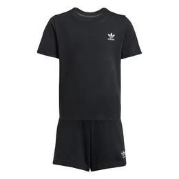 adidas originals Set Jungen Gr&ouml;&szlig;e 128 schwarz / wei&szlig;