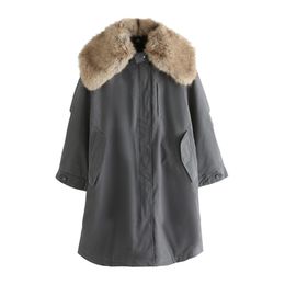 next Parka Damen Gr&ouml;&szlig;e M hellbraun / basaltgrau