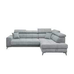Ecksofa inklusive Stauraum Sydney grau Maße (cm): B: 282 H: 86 T: 198.0 Sofas > Sofas nach Material > Stoffsofas » Sofa DE