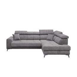 Möbel Kraft Ecksofa inklusive Stauraum Sydney grau Maße (cm): B: 282 H: 105 T: 198.0 » Möbel Kraft