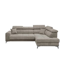 Möbel Kraft Ecksofa inklusive Stauraum Sydney grau Maße (cm): B: 282 H: 105 T: 198.0 » Möbel Kraft