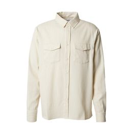 DAN FOX APPAREL Hemd 'Nilas' Herren Gr&ouml;&szlig;e S braun / offwhite