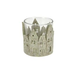 Möbel Kraft Windlicht Häuser grün Glas,Filz Maße (cm): H: 8 Ø: 7.0 » Möbel Kraft