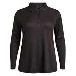 ZIZZI Poloshirt 'Majelica' Damen Gr&ouml;&szlig;e 5XL/6XL schwarz
