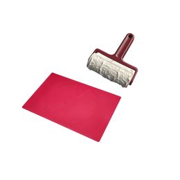 Westmark GmbH Westmark Backzubehör Set Spekulatiuswalze Teigmatte Teigrolle Backset Kekse