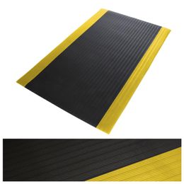 ETM Anti-Erm&uuml;dungsmatte Softer-Work-Mat Schwarz-Gelb