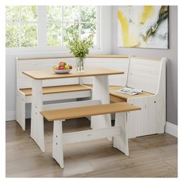 HTI-Living Sitzgruppe 3-teilig Marija Weiß
