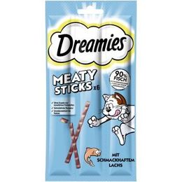 Dreamies Meaty Sticks Snack Adult Lachs 14x30 g