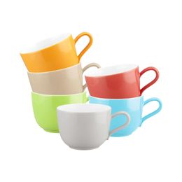 Seltmann Weiden Kaffeetassen Liberty Pure Colors 260 ml 6er Set