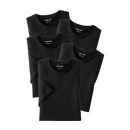 Otto Kern 5er Pack Herren T-Shirts Rundhals, 100% Baumwolle / schwarz / Größe XL