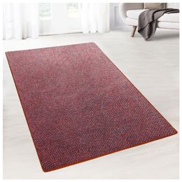 Karat Teppich-Läufer auf Maß gekettelt Ponto rot