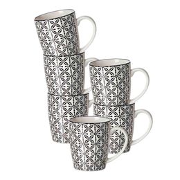 Ritzenhoff & Breker Ritzenhoff & Breker Henkelbecher Takeo Leaves 350 ml 6er Set