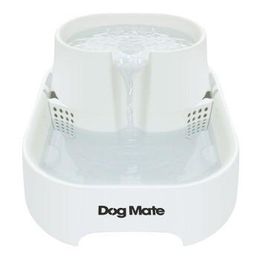 Dog Mate Gro&szlig;er zweistufiger Trinkbrunnen f&uuml;r Haustiere, sechs Liter, Wei&szlig; (385E)