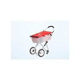 Leggero Trolley Max - Einkaufswagen rot/weiss