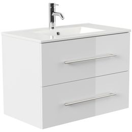 Posseik Badmöbel Homeline 80 weiss hochglanz