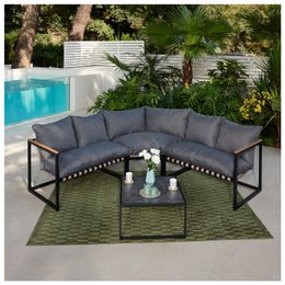 HTI-Living Gartensitzgruppe Eckbank und Tisch
