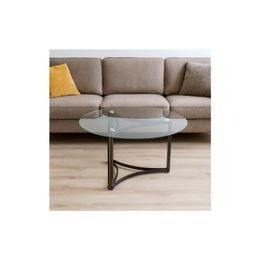 möbel direkt online Couchtisch Klarglasplatte
