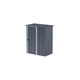 Duramaxx Duramax Metall Gartenhaus 148x88 Geräteschuppen Garten Gerätehaus Schiebetür, H. 190 x B. 163 x T. 102 cm