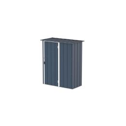 Duramaxx Duramax Metall Gartenhaus 148x68 Geräteschuppen Garten Gerätehaus Schiebetür, H. 190 x B. 163 x T. 82 cm